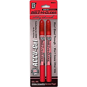 Accu-gel Bible Hi-Glider (2-pack) (Red)
