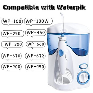 Replacement Hose and Handle Parts Compatible with Waterpik Replacement Parts - Waterpik Water Flosser WP-100 WP-140 WP-150 WP-900 Series Oral Irrigator, Oral Hygiene Accessories