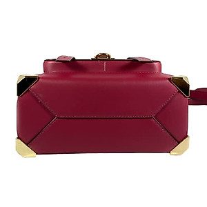 Michael Kors Berry Multi Manhattan Medium Top Handle School Leather Satchel