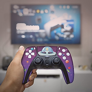 Ricky - Morty Custom PS-5 Controller Wireless compatible with Play-Station 5 Console by BCB Controllers | Proudly Customized in USA with Permanent HYDRO-DIP Printing (NOT JUST A SKIN)