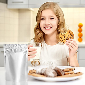 Resealable Foil Bags Mylar bags Storage Bags for Food Self-Sealing Storage Supplies (4.3 x 6.3 inches) (40)