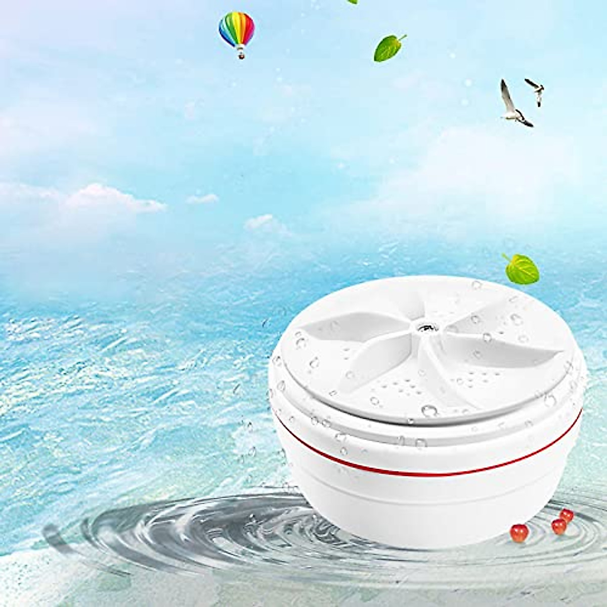 Portable Mini Washing Machine, USB Mini Dishwashers,Turbo Washing Machine,Water-saving Ultrasoni-c cleaning Washing Machine, Suitable for Travel Business Trip or College Rooms