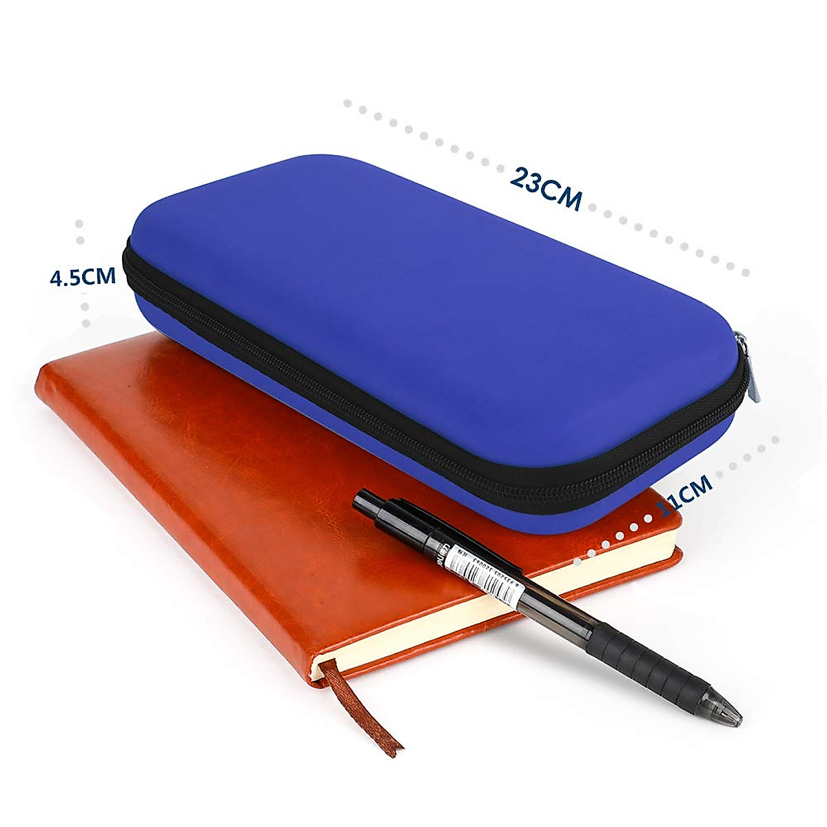 Simpeak Accessories Case Compatible with Switch Lite, Travel Carrying Case Hard Shell Storage Bag for Console and Accessories, with Tempered Glass and Silicone Protective Case for Boys Girls Blue