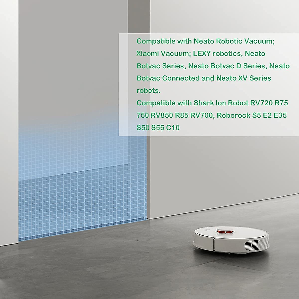 Neza Boundary Marker, 13 Feet Magnetic Boundary Markers Strip Woks for Neato Shark Roborock Robotic Vacuum Cleaner Boundary Tape Boundary Marker Strip