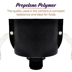 Genuine Harvest 2” IBC Camlock tote connector fitting/polypropylene IBC tote garden hose fitting standard with Stainless Steel Cam Levers - Pack of (1)