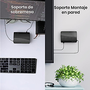 Tenda SG105, 5 Port Gigabit Switch, Unmanaged Home Ethernet Switch, Office Ethernet Splitter, Plug & Play, Plastic Case, Desktop/ Wall-Mount, Fanless Quiet, Limited Lifetime Protection