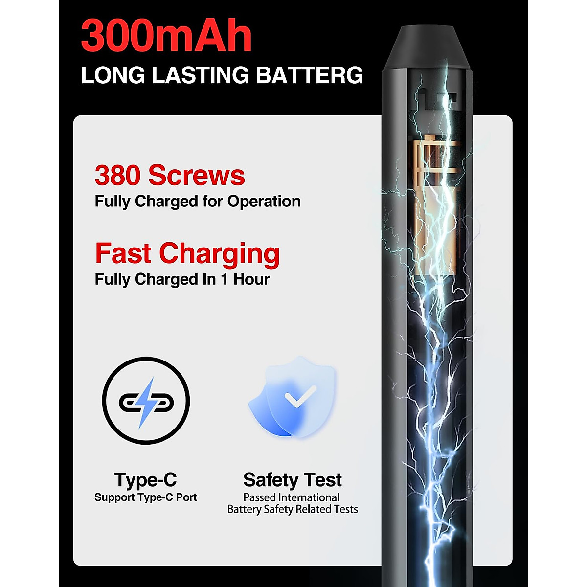 Mini Electric Screwdriver Set Rechargeable Precision Screwdriver 26 in 1 with 25 S2 Magnetic Bits 3.7V Small Screwdriver Kit for PC, Eyeglass, Laptop, Watch - Space Gray