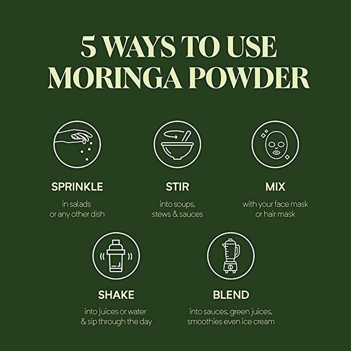 Better Alt Moringa Powder (1lb) | Make Moringa Tea, Smoothies & Recipes from Moringa Oleifera Powder | Resealable Bag | Moringa Leaf Powder Superfood (112 Servings)