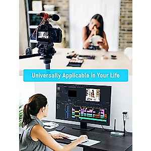Wireless HDMI Transmitter and Receiver, YEHUA Wireless Video Transmitter, Wireless HDMI Extender Suitable for Netflix, Meeting Streaming to HDTV/Projector/Monitor