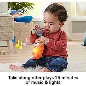 ​Fisher-Price 3-in-1 Baby Gym and Activity Mat Gift Set with Hedgehog Plush Sensory-Toy, Music Glow and Grow Gym [Amazon Exclusive]