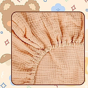 Hooyax Muslin Changing Pad Cover Unisex, Ultra Soft Diaper Changing Table Covers 3 Pack Breathable and Skin-Friendly Solid Color Muslin Baby Changing Mats Sheet for Boys & Girls, 32x16 inches