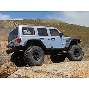 Axial RC Truck 1/6 SCX6 Jeep JLU Wrangler 4WD Rock Crawler RTR (Batteries and Charger Not Included): Silver, AXI05000T2