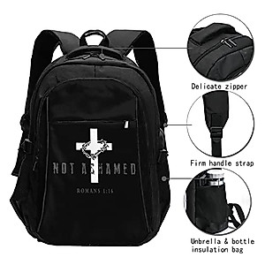 Religious Christian Faith Jesus Funny Travel Laptop Backpack, Business Anti Theft Slim Durable Laptops Backpack Water Resistant College School Computer Bag Gifts For Men & Women Notebook