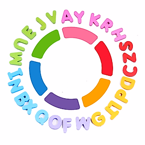 Wooden Alphabet Puzzle Toys, ABC Letter & Number Puzzle for Toddlers 18+ Months Old, Preschool Learning Toys for Kids, Educational Name Puzzle Gift for Boys and Girls (Alphabet Puzzle)