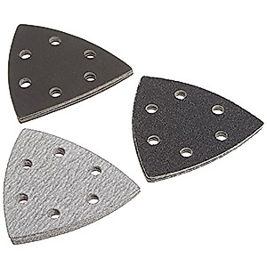 DEWALT Sandpaper Assortment, Hook and Loop Triangle, 12-Pack (DWASPTRI)
