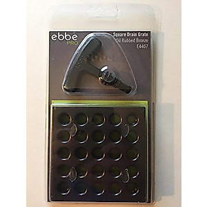 Ebbe E4407 Square Shower Drain Grate, Oil Rubbed Bronze