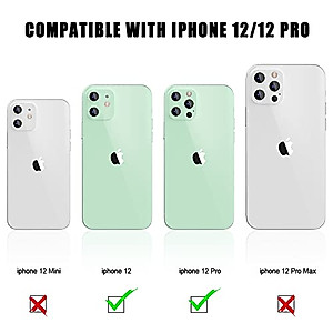 Anuck Case for iPhone 12 Case, for iPhone 12 Pro Case, Crystal Clear Heavy Duty Defender Phone Case 3 Layer Shockproof Full-Body Protective Case Hard PC Shell & Soft TPU Bumper Cover 6.1'' - Clear