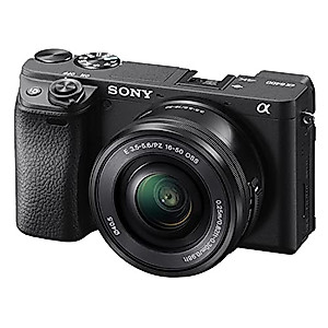 Sony a6400 Mirrorless Camera with 16-50mm + 55-210mm Lenses, 128GB Extreem Memory,.43 Wide Angle & 2X Lenses, Case. Tripod, Filters, Hood, Spare Battery & Charger, Editing Software Kit -Deluxe Bundle