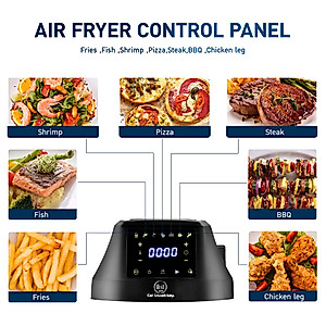 6.5Qt Pressure Cooker and Air Fryer Combos, 21-in-1 Programmable Pressure Pot with Detachable Pressure & Crisp Lid, LED Digital Touchscreen, 3Qt Air Fry Basket,Free Recipe Book, 1500W