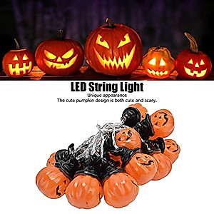 20Pcs LED Pumpkin Lantern, 3m Dual-Mode Decorative Lights, Suitable for Holiday, Home, Halloween, Garden, Porch, Fence Decoration Lights