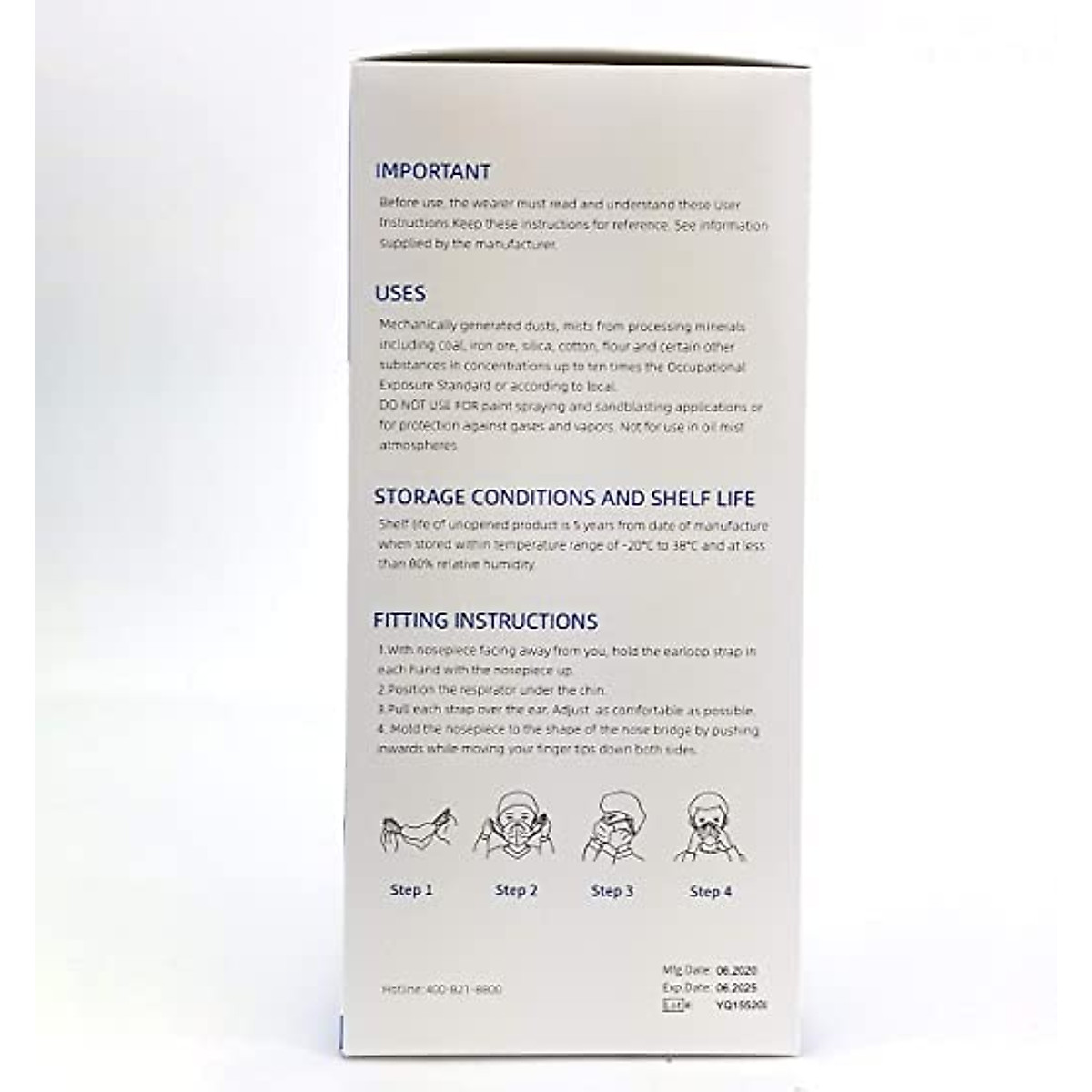 Raxwell KN95 RX9501 Disposable Face Mask 99% Filter Efficiency (50 Pack)