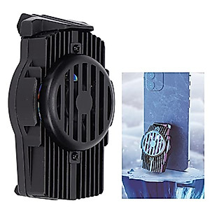 GOWENIC Dispositivo di Raffreddamento per Telefono A Semiconduttore, Radiatore per Giochi per Telefoni Cellulari con Luce a Led per Telefono 4,7-7,5 Pollici, per Streaming Live, Giochi, Video