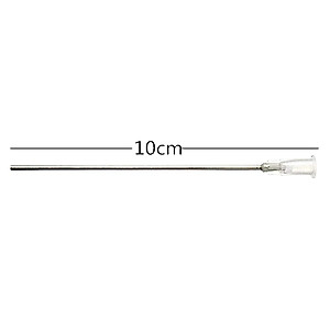 LTKJ 100pcs Blunt Dispensing Needles Syringe Needle Tip for Ink Glue Liquid 16GA 4inch/10cm Length