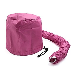 Qtqgoitem Rose Red Portable Hair Quick Drying Cap Salon Bonnet Blow Dryer Connect Hat (model: 444 e11 5c0 ab8 86e)