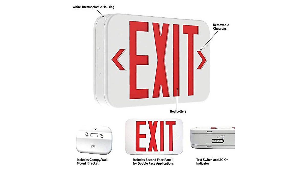 HUBBELL CER LED Emergency Exit Sign - Reliable & Energy Efficient