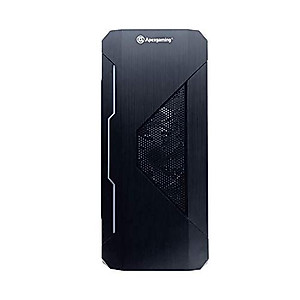 ApexGaming F601 Eye of Lightning MidTower Gaming Case Pre-Installed LED RGB Strip and RGB Cooling Fan/Clear Tempered Glass SidePanel, DuskFilter & Rear Cooling Fan
