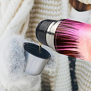 Beautiful Palm Sunset Stainless Steel Water Bottle, Leak-Proof Travel Thermos Mug, Double Walled Vacuum Insulated Flask 17 OZ