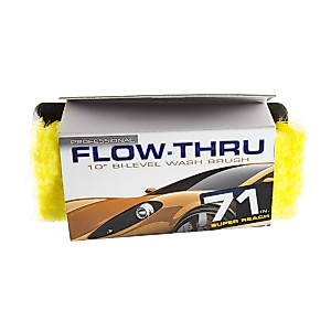 Carrand 93097 Flow-Thru 10" Bi-Level Wash Brush with 71" Extension Pole