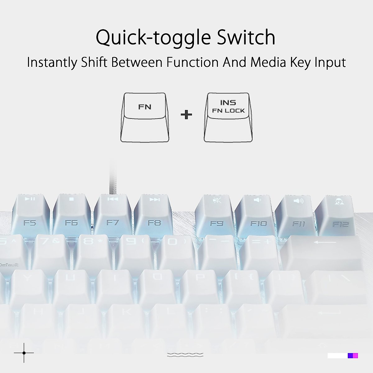 ASUS ROG Strix Scope NX TKL Moonlight White Wired Mechanical RGB Gaming Keyboard | ROG NX Red Linear Switches, Aluminum Frame, Aura Sync Lighting, Tenkeyless Design, Quick Toggle Media Keys