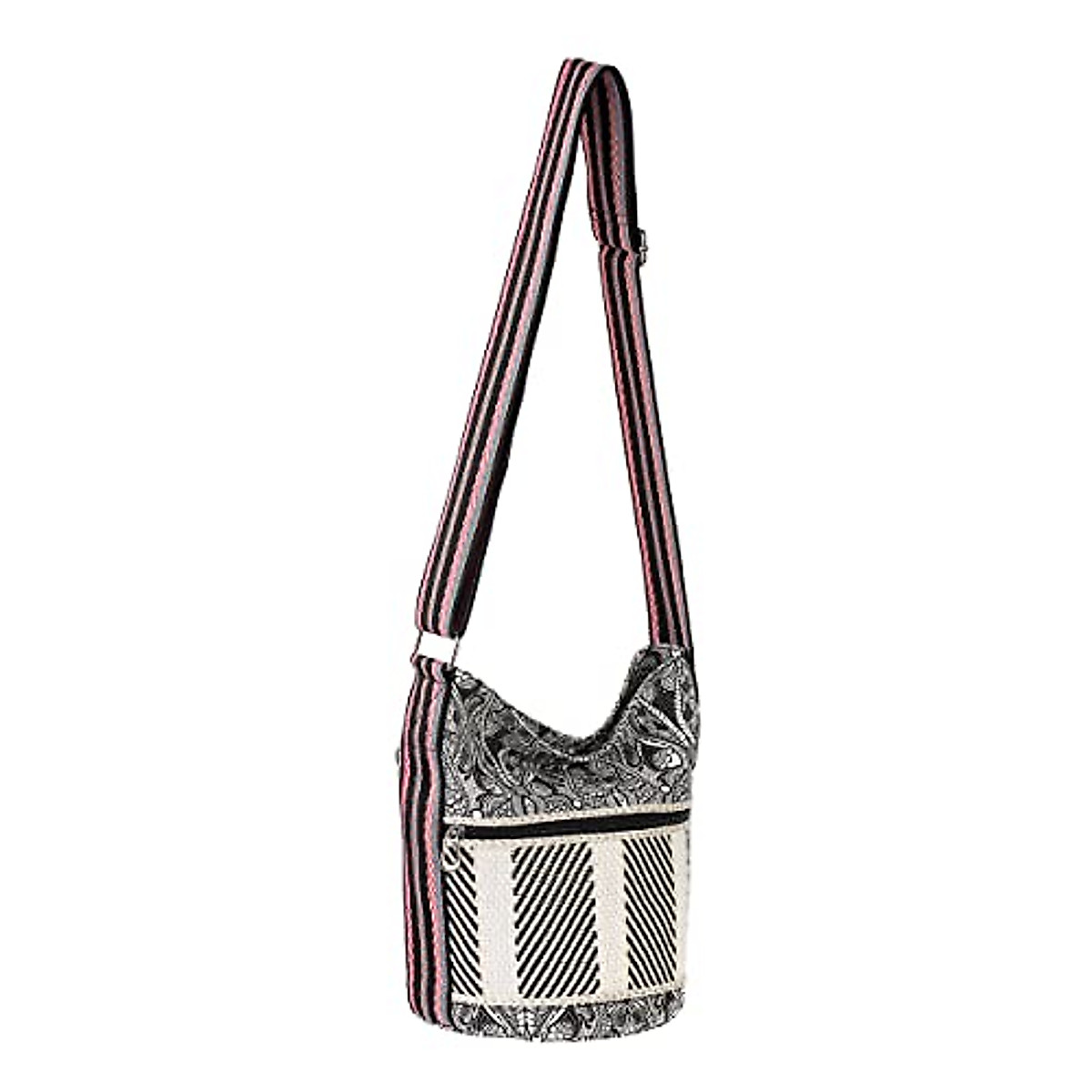 Sakroots womens Catalina Canvas Bucket, Black & White Soulful Desert, One Size US