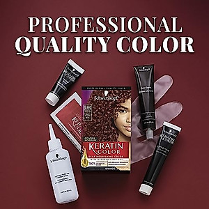 Schwarzkopf Keratin Color, Color & Moisture Permanent Hair Color Cream, 9.89 Crimson