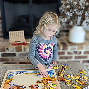 ExploraToy Noah Jigsaw Puzzles for Toddlers Age 3-5, 48pcs Preschool Educational Learning Toys Sets Gift for Baby Infants Boys and Girls (Noah's Ark…)