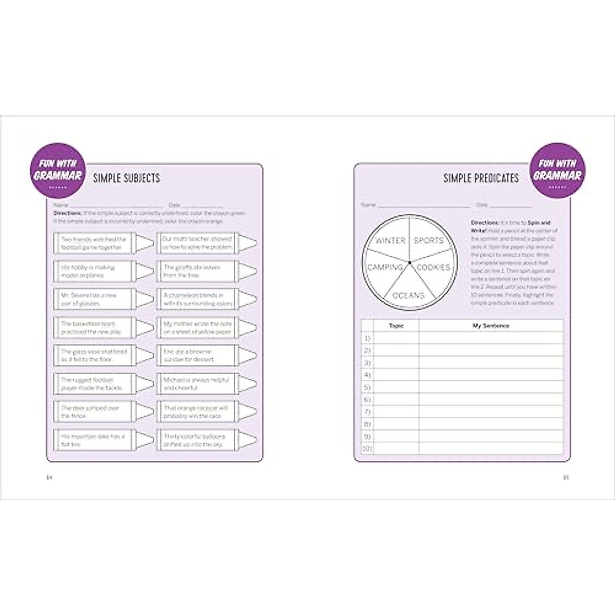 The English Grammar Workbook for Grades 3, 4, and 5: 140+ Simple Exercises to Improve Grammar, Punctuation and Word Usage (English Grammar Workbooks)