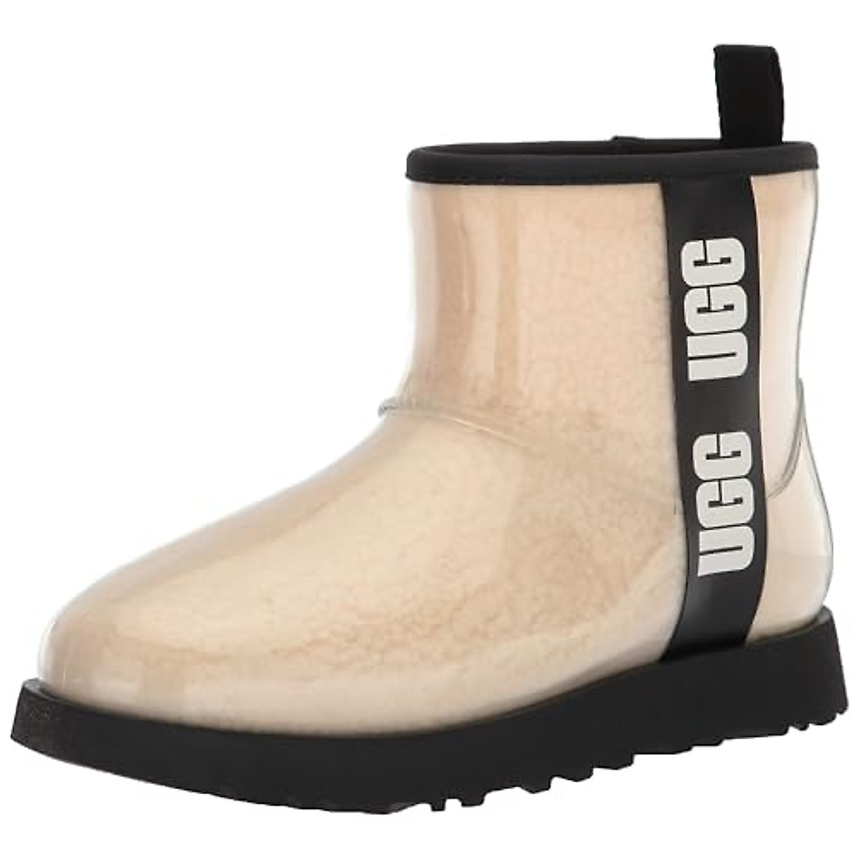 UGG Classic Clear Mini Boot, Natural / Black, Size 9