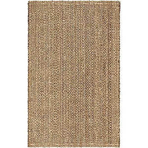SAFAVIEH Natural Fiber Collection Accent Rug - 3' x 5', Natural & Brown, Handmade Boho Farmhouse Fringe Jute, Ideal for High Traffic Areas in Entryway, Living Room, Bedroom (NF183A)