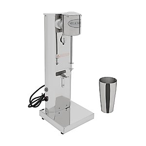 Milkshake Maker, Commercial Single Head Drink Mixer Machine,Cocktail Tea Drink Mixer,Stainless Steel Milk Shakes Machine,Home Smoothie Malt Blender 180W 110V