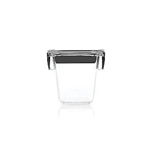 Rubbermaid Brilliance Food Storage Container, Mini, 0.5 Cup, Clear, 2 Pack