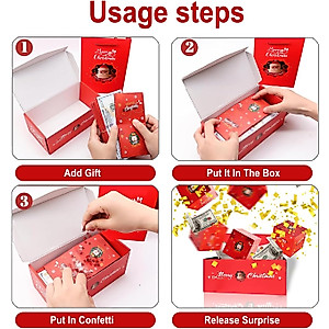 enttgo 16pcs Surprise Gift Box Explosion for Money, 2024 Newly Folding Pop-Up Explosion Gift Box, Surprise Box Gift Box for Money, Christmas Boxes Explosion Gift Box for Money and Birthday