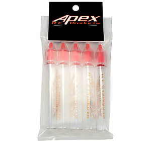 Apex RC Products 15ml / .5oz Oil/Fluid Dropper Plastic Bottle Applicator - 5 Pack 2100