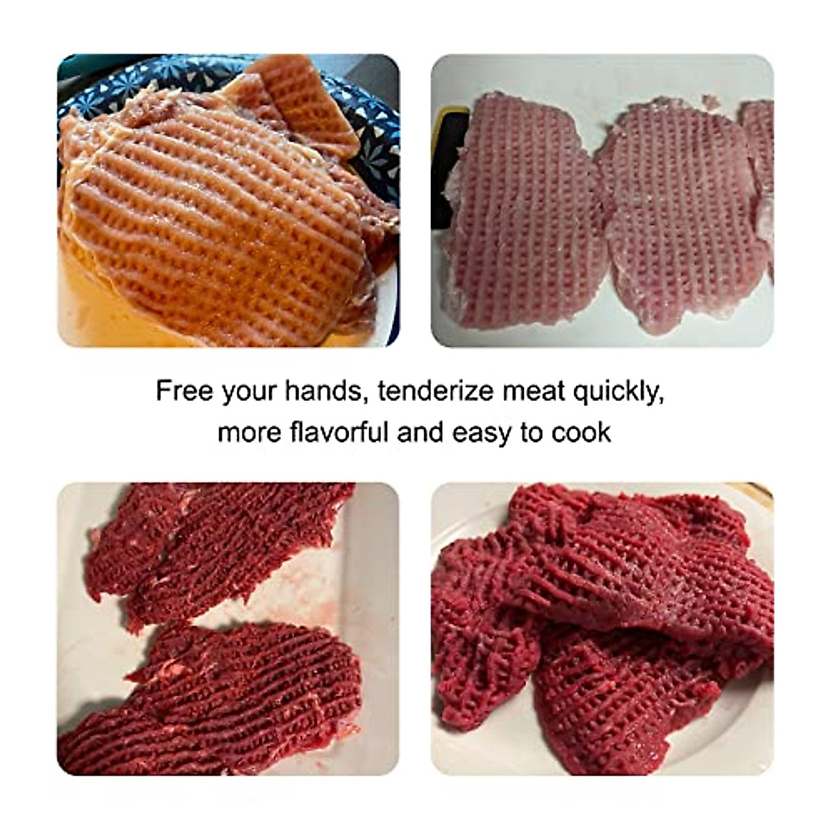 [UPGRADE] Meat Tenderizer Attachment for All KitchenAid Household Stand Mixers- Mixers Accesssories Meat Tenderizers No More Jams and Break