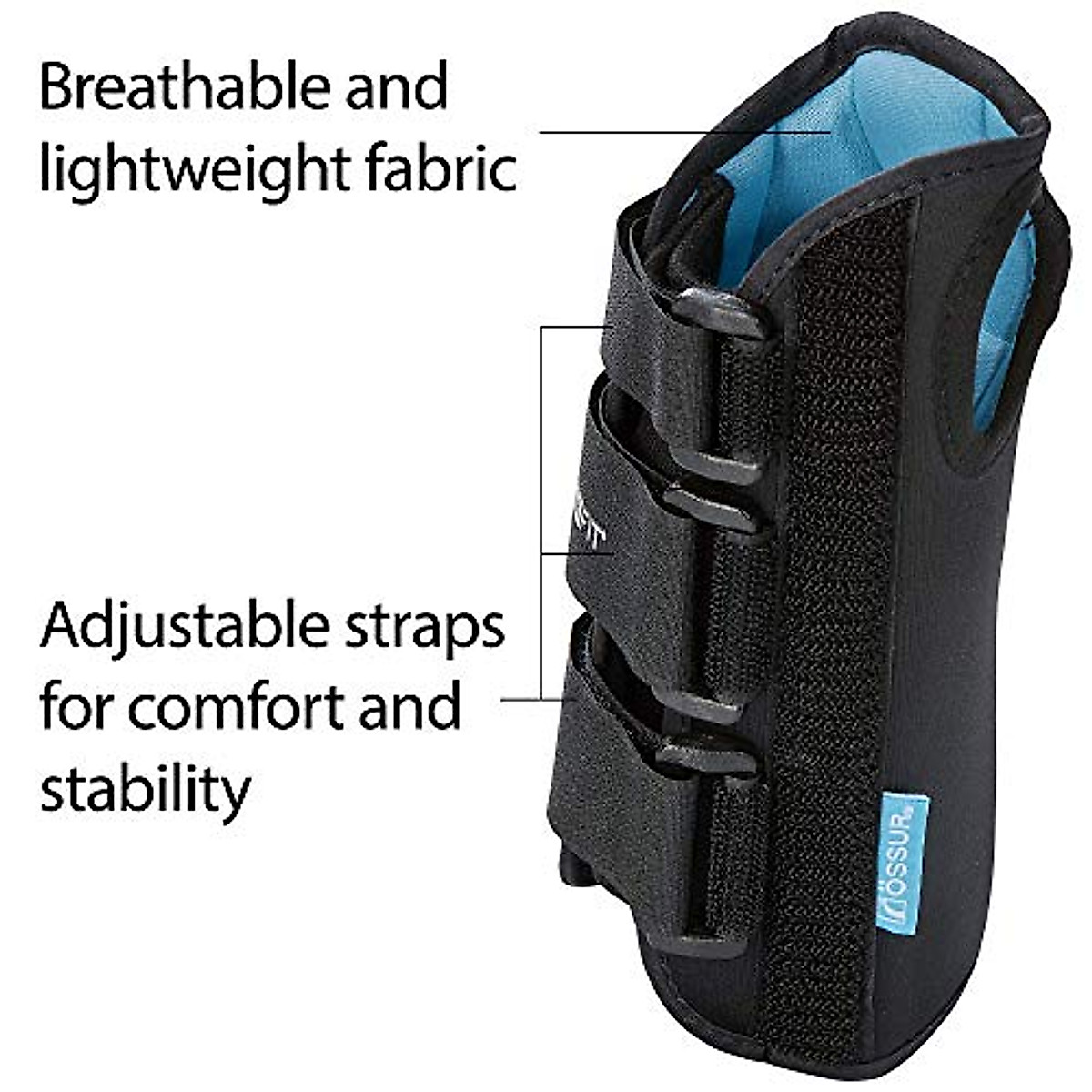 Ossur Formfit Wrist Brace for Treatment of Tendonitis, Carpel Tunnel, Post Cast Healing and Soft Tissue Injuries | Wrist Immobilization, Breathable Material, Custom Fit | 8" Version (Left, Medium)