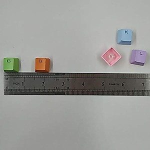 Keycap 37 PBT Double Shot Injection Backlit Keycaps for All Mechanical Gaming Keyboards with Key Puller Rainbow Gradient Color