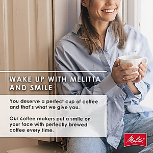 Melitta Vision Marble Black Drip Coffee Maker Luxe Automatic 12-Cup Programmable Coffee Maker
