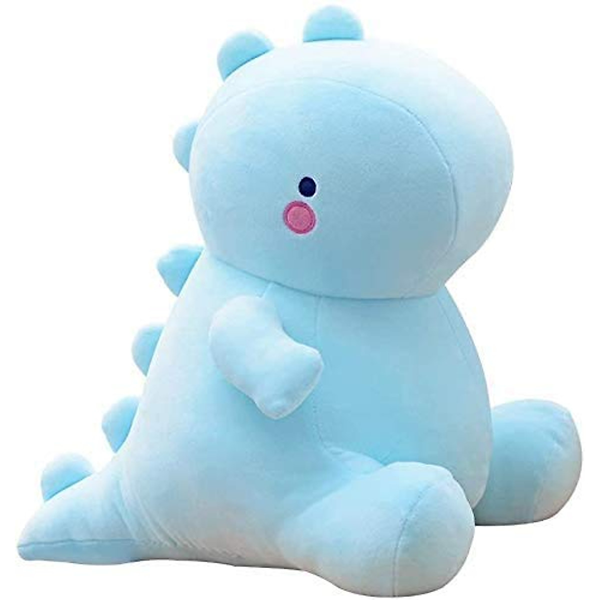 Osmotic Cute Charming Cartoon Fashion Funny Pretty Dinosaur Stuffed Animals Shape Big Hugging Pillow Soft 3D Pom Plush Toy Doll Ultra Fabric Bed Rest Chair Bo (Blue)