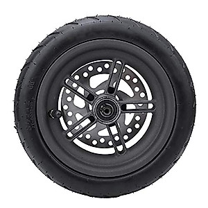 SolUptanisu Electric Scooter Tyre,Explosionproof Rear Tyre with Disc Brake for M365 Electric Scooter Replacement Access