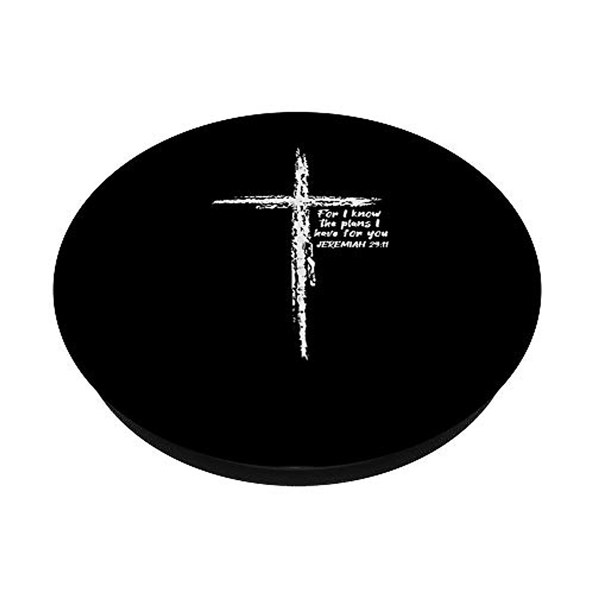 Cross I Know The Plans Verse Bible Jesus God Christian Gift PopSockets PopGrip: Swappable Grip for Phones & Tablets